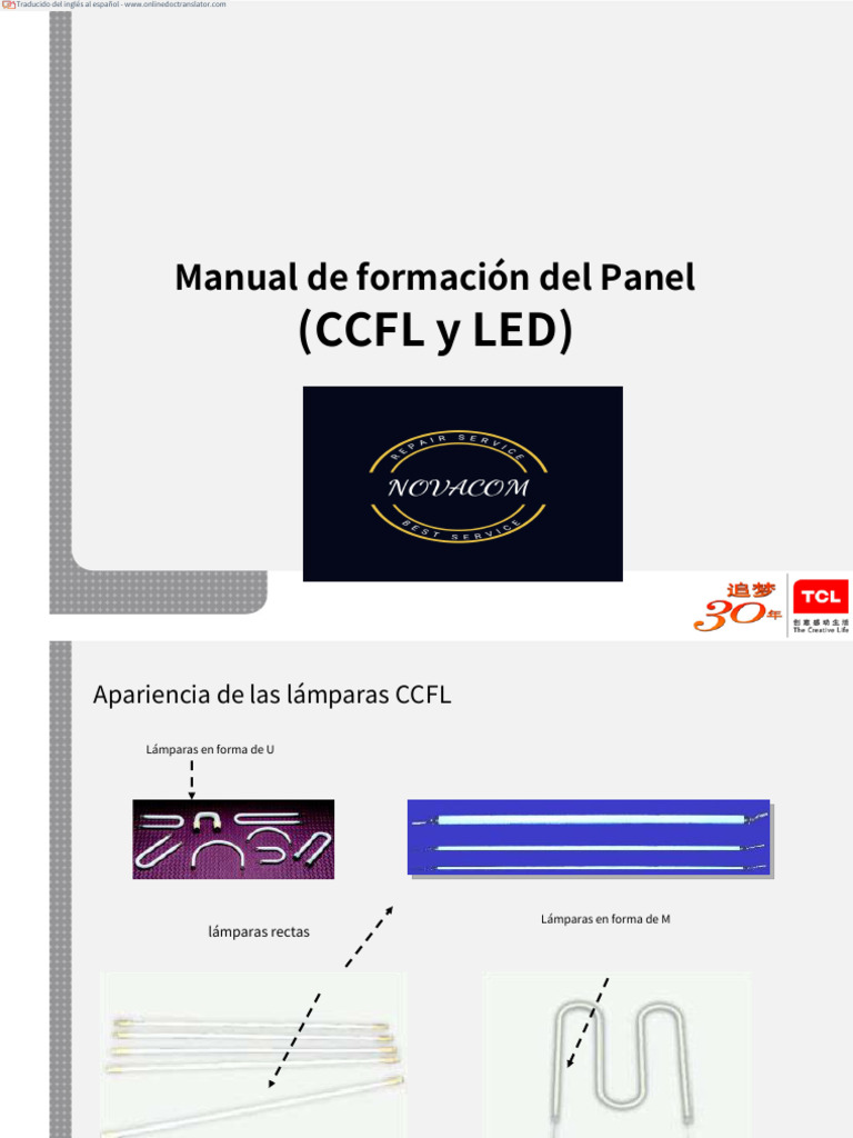 ESP... Panels CCFL & LED. | PDF | Diodo emisor de luz | Pantalla de ...