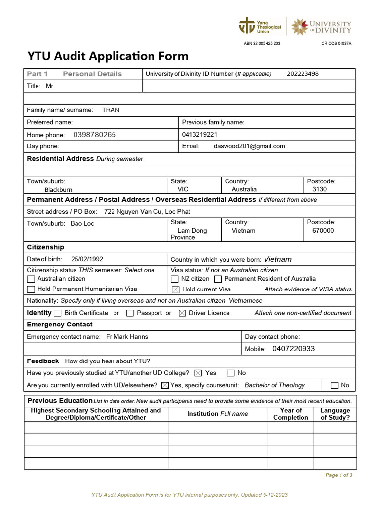 Audit Form 2024 | PDF | Payments | Cheque