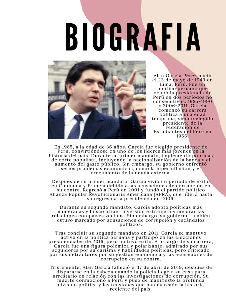 Alan García: Legado y Controversia | PDF | Perú | América del Sur