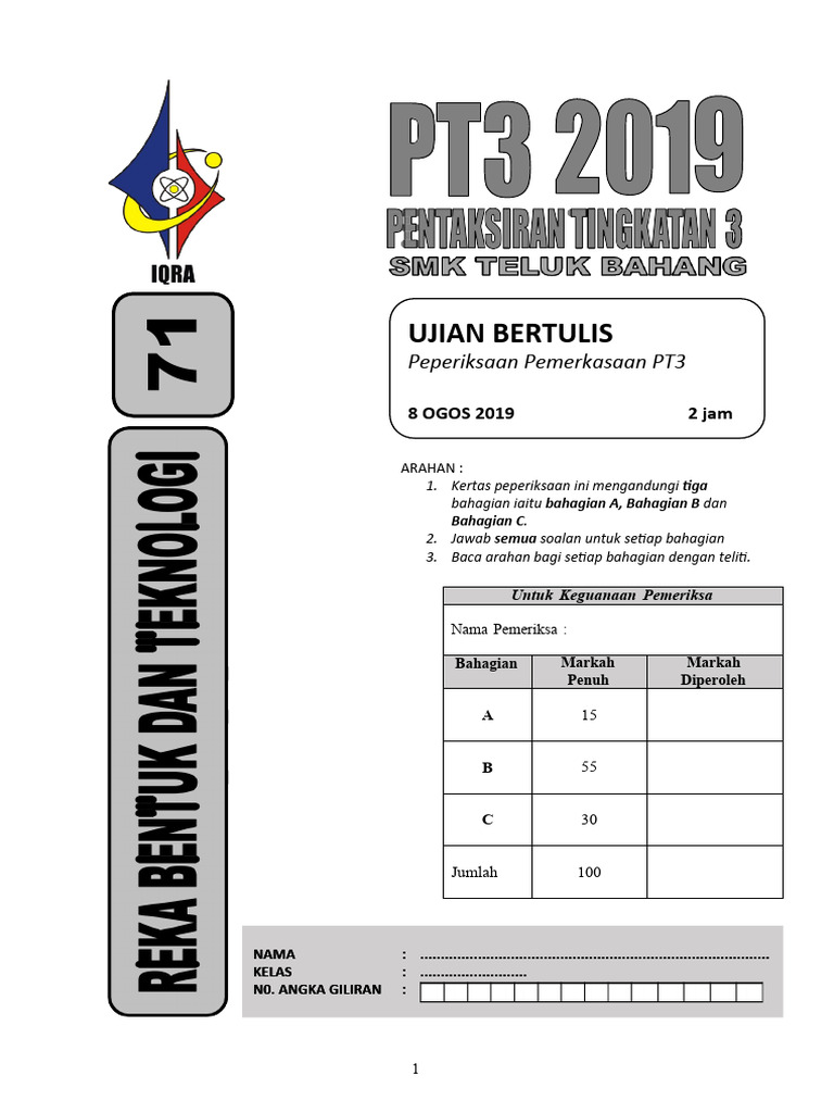 31 RBT Soalan Percubaan PT3 2019 | PDF