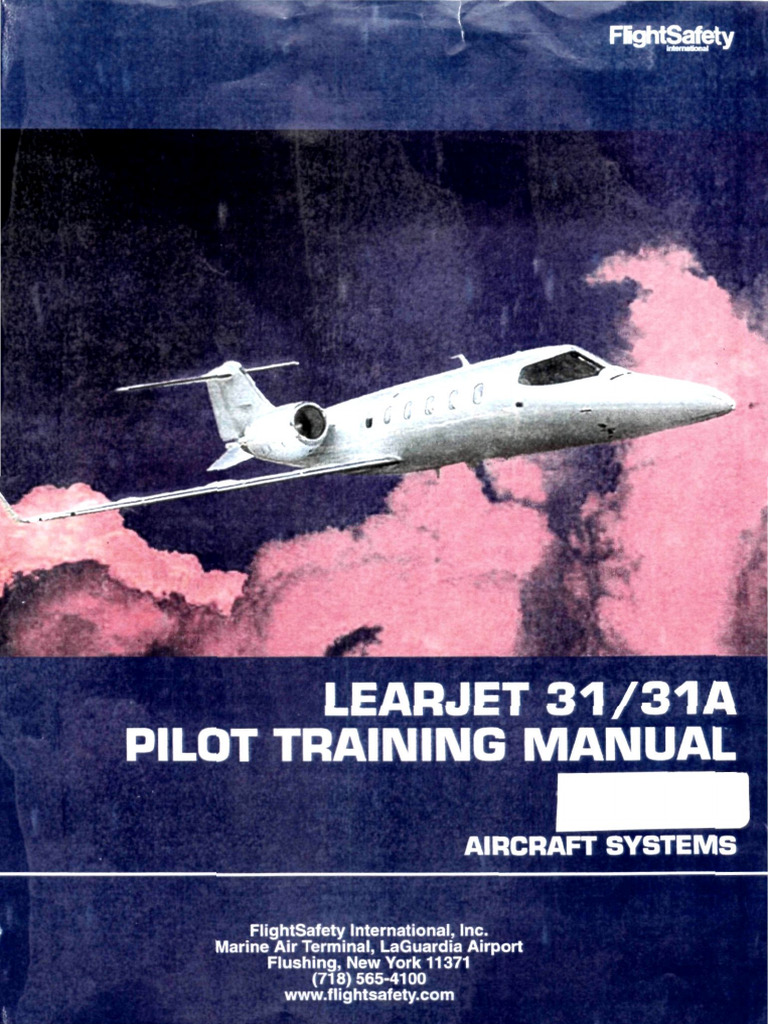 Learjet 31 31A Pilot Training Manual | PDF