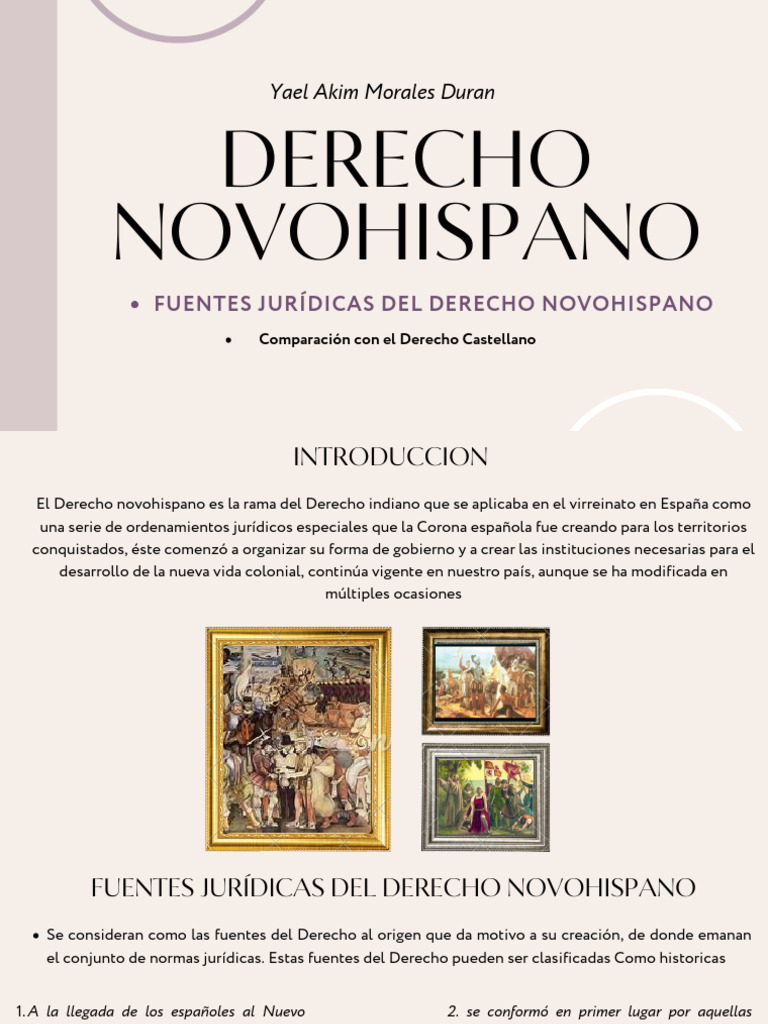 Derecho novohispano (2) | PDF | Nueva españa | Derecho penal