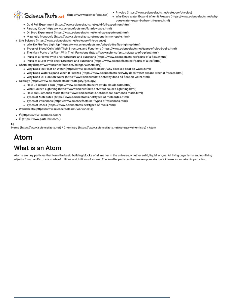 Atom Definition, Structure & Parts With Labeled D | Download Free PDF ...