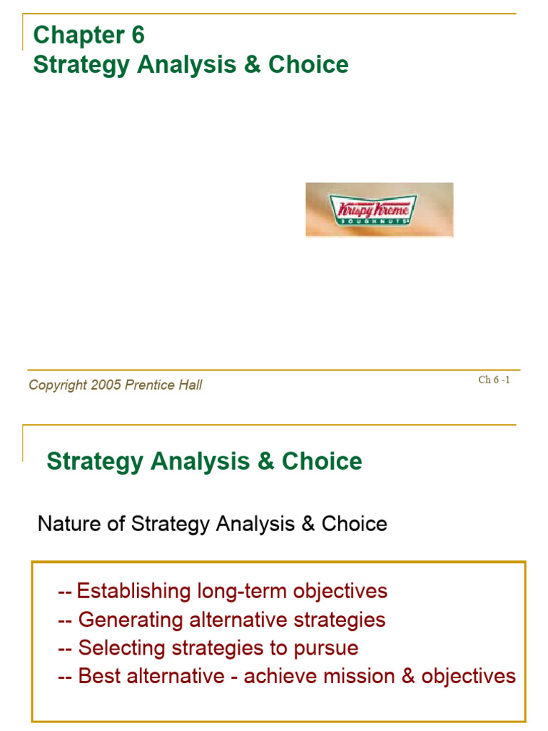 Chap 06 | PDF | Swot Analysis | Strategic Management