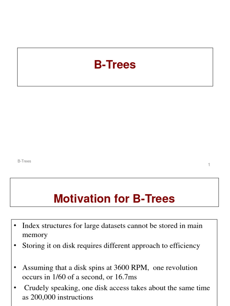 L04-X-B-Trees của cô nguyễn bích vân- đại học công nghệ thông tin | PDF | Algorithms And Data ...