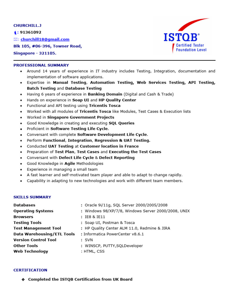 Churchill Jayakumar Resume | PDF | Databases | Web Service