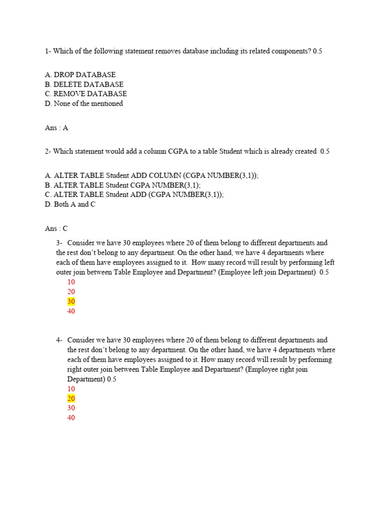 Quiz 2 Version 2 | PDF | Computer Programming | Information Technology ...