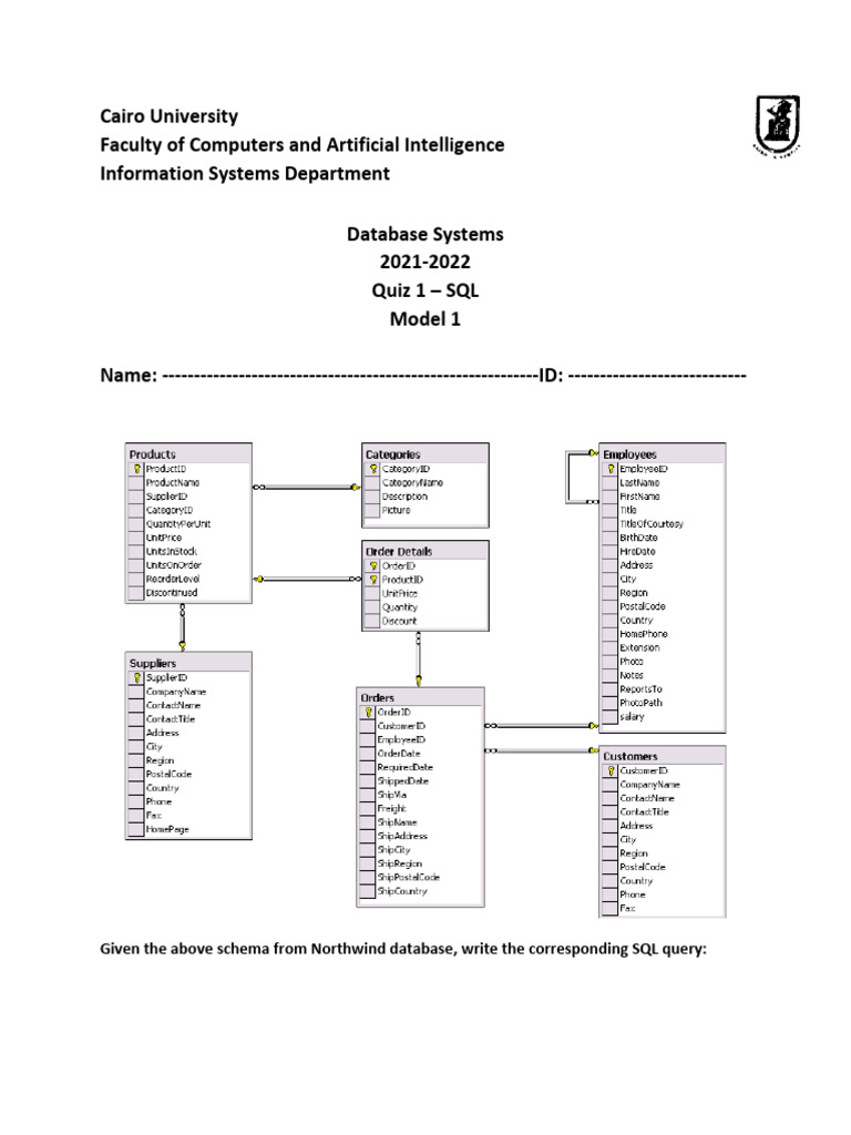 2021 SQL Quiz AllModels | PDF | Databases | Sql