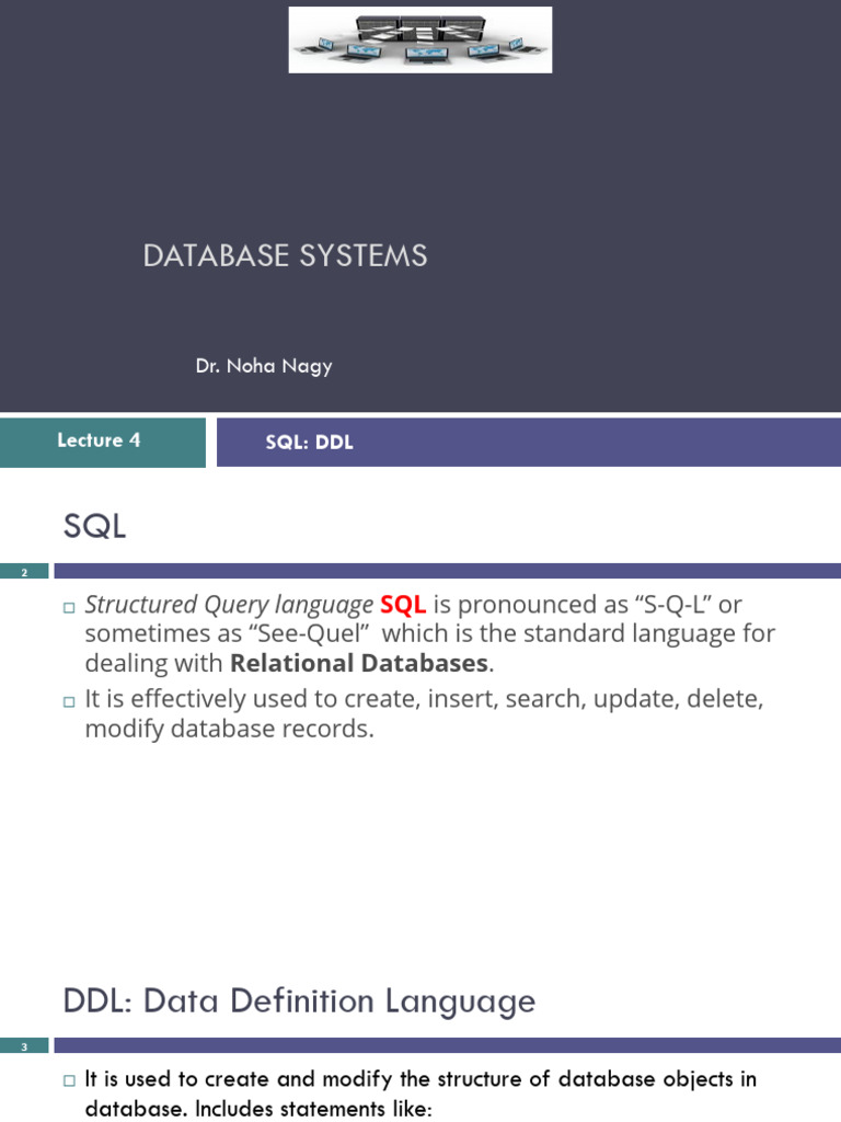 Lec 4 | PDF | Relational Database | Data Management