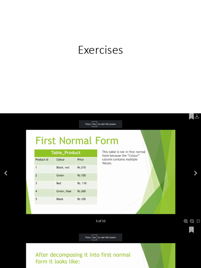 Database Normalization Guide | PDF | Teaching Methods & Materials