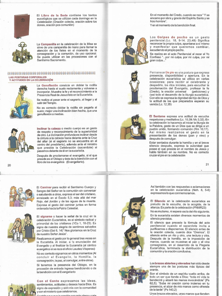 Las Posturas Corporales y Actitudes en La Celebración. | PDF