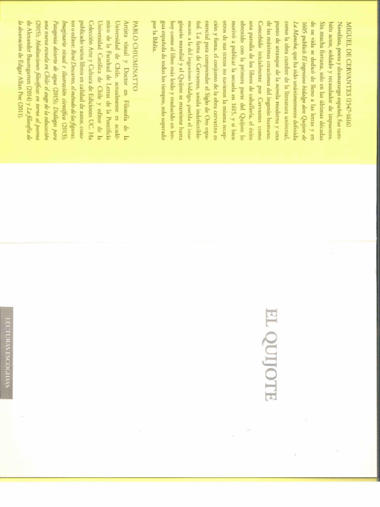 Don Quijote de La Mancha - Miguel de Cervantes | PDF