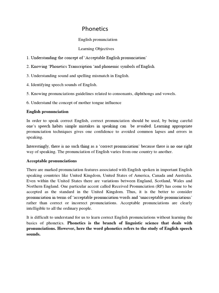 Communication Skill_unit3 | PDF | Phonetics | English Language