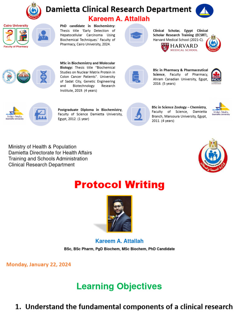 Protocol Writing | Download Free PDF | Clinical Trial | Methodology