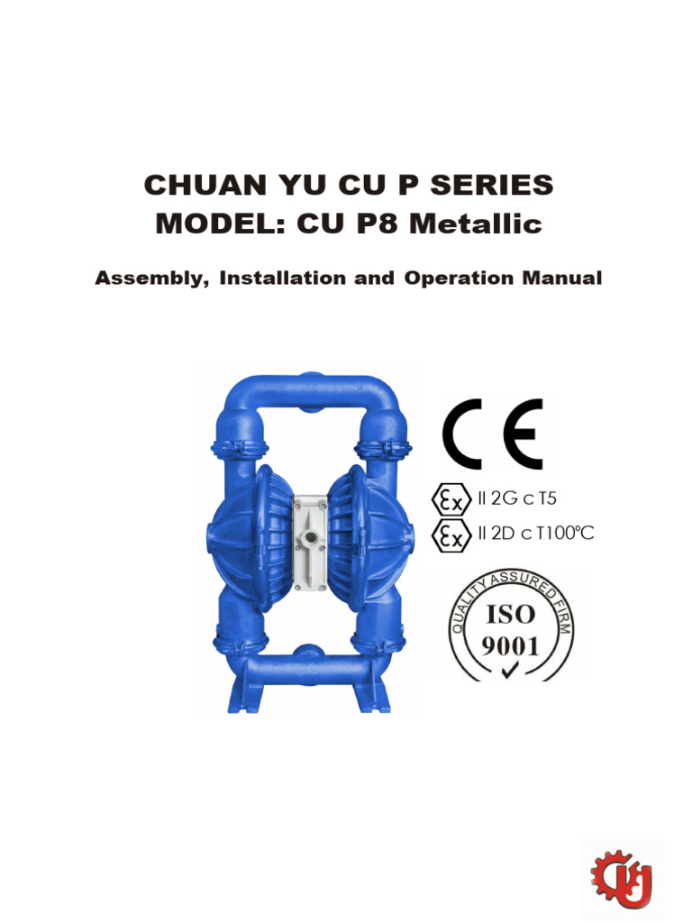 1 - CHUAN YU CU P8 Metallic Manual | PDF | Pump | Building Materials
