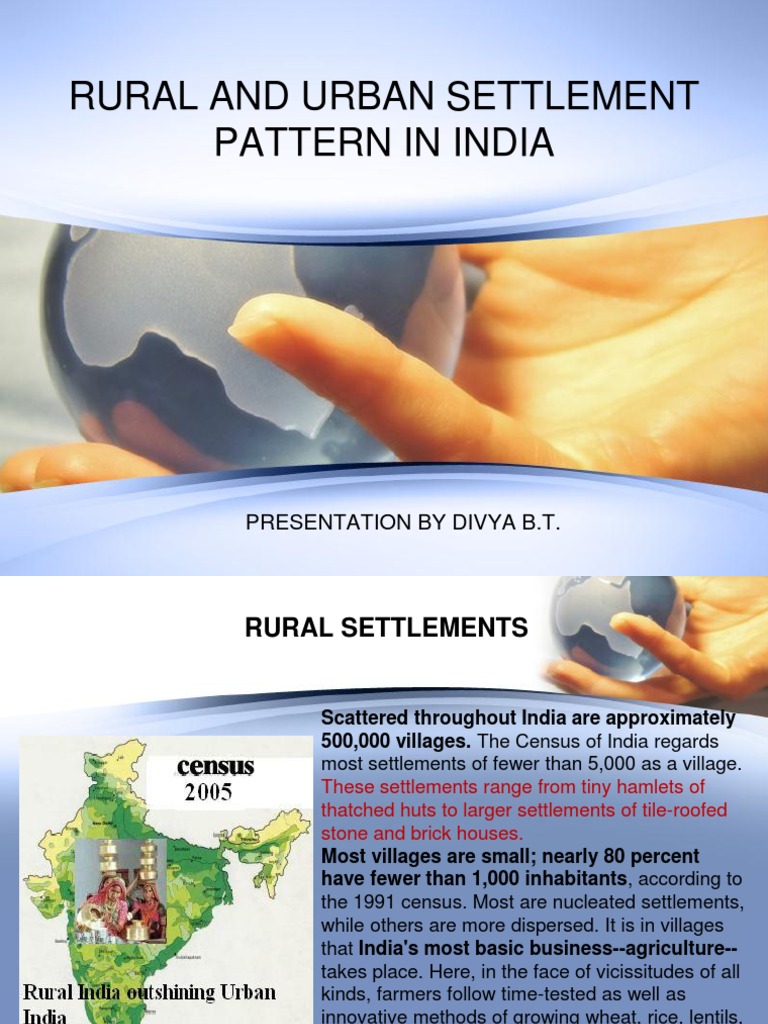 Rural and Urban Settlement Patterns in India | PDF | Village | Dalit