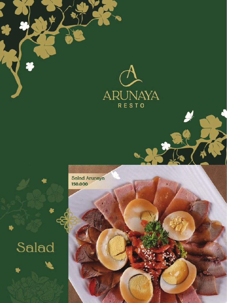 Menu Resto Arunaya Digital Rev | PDF