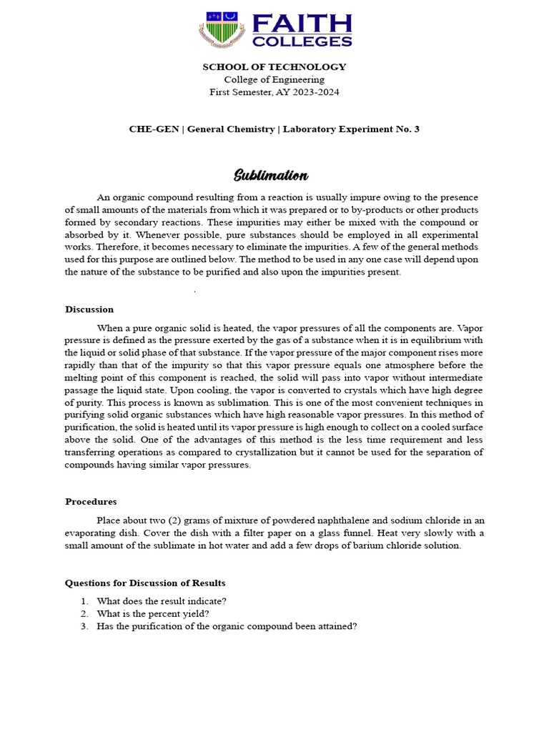 Laboratory Experiment No. 3 - Instructional Material | Download Free ...