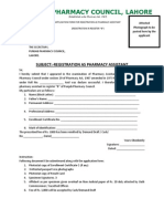 Application For Registration of Pharmacist, Enrolment of Pharmaceutical ...