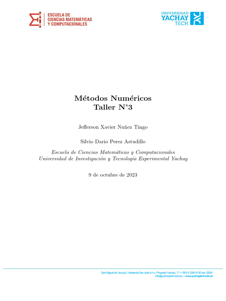 Implementación SOR en Octave y MATLAB | PDF | Matriz (Matemáticas ...