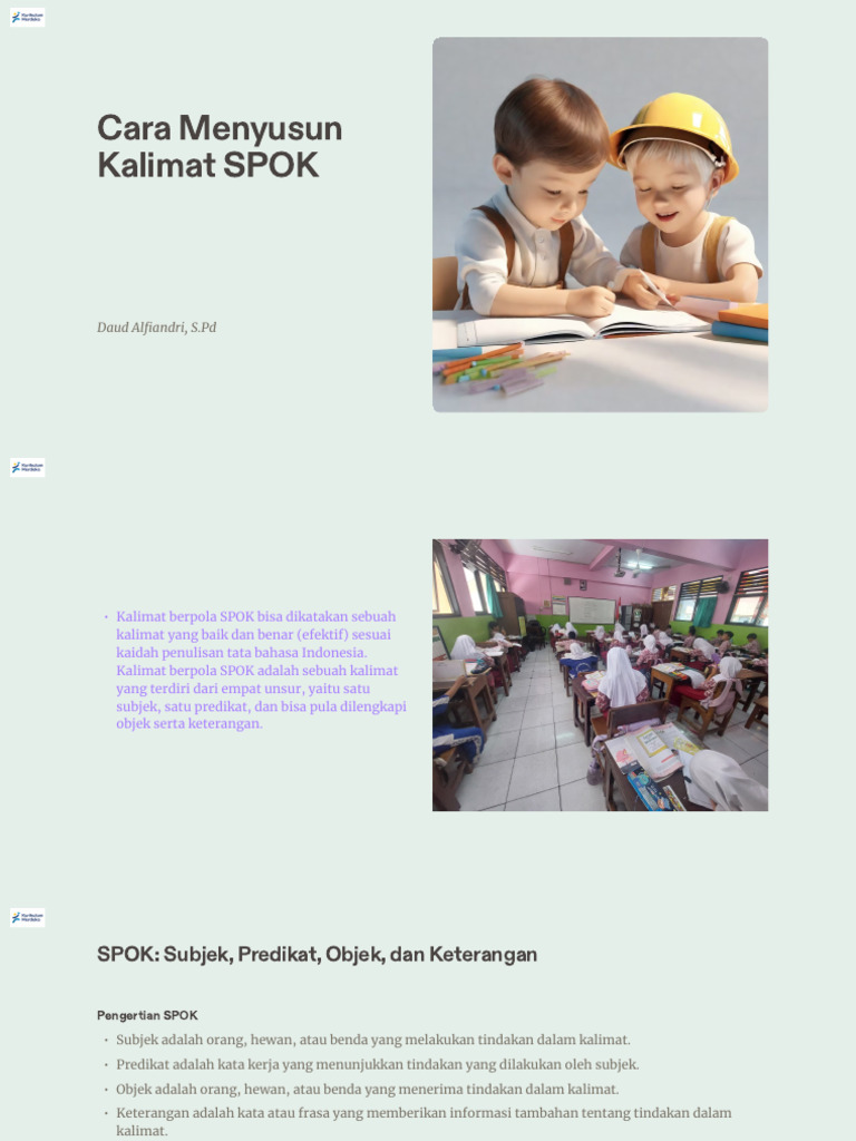 Contoh Kalimat Berpola SPOK | PDF