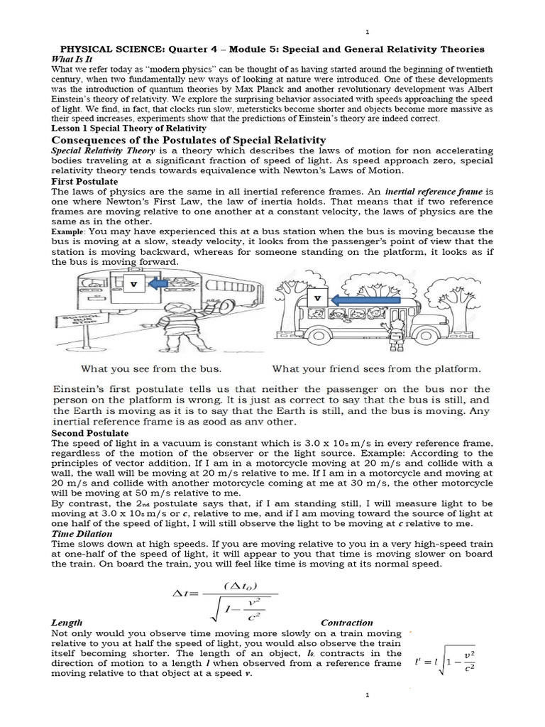 Special and General Relativity | PDF | General Relativity | Gravity
