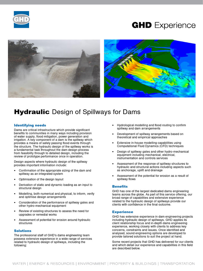 Hydraulic Design of Spillways | PDF | Spillway | Dam