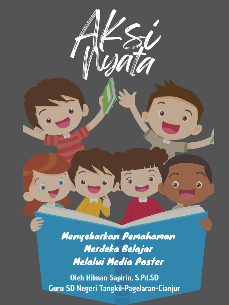 Oranye Dan Coklat Ilustrasi Merdeka Belajar Poster Sekolah | PDF