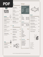 Perere Menu Nov 2023 | PDF | Sauce | Sushi