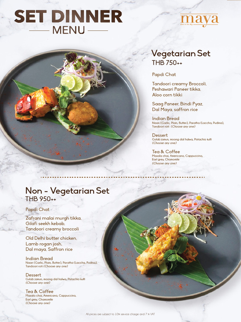 05 Maya-Set-Dinner-menu Final 11.05.22 | PDF | Foods | Cuisine
