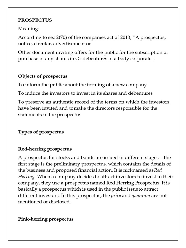 Prospectus 2 | PDF | Prospectus (Finance) | Securities (Finance)
