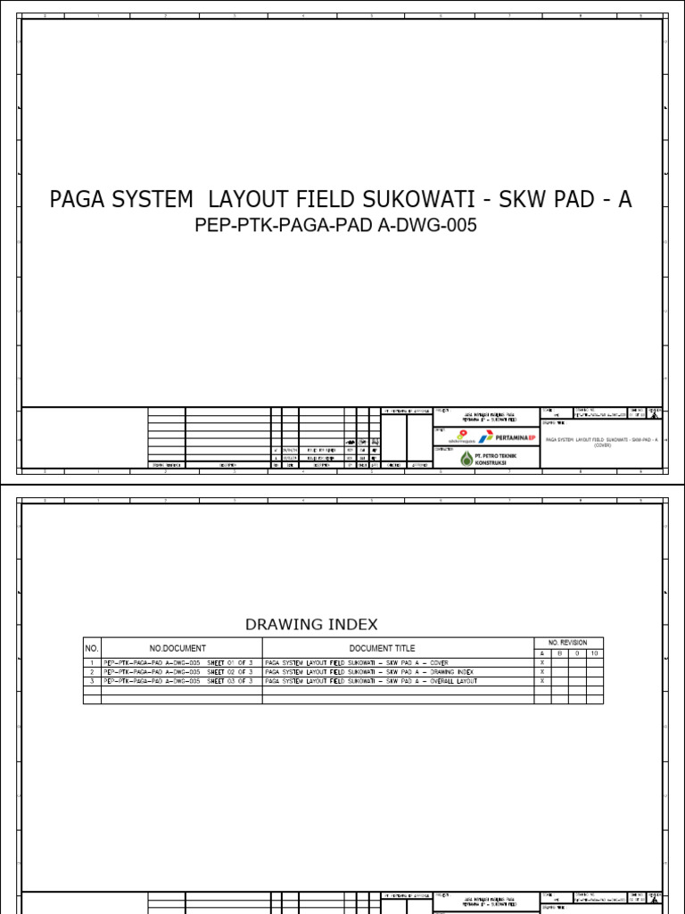 COMBINE PEP-PTK-PAGA-PAD A DWG-005 Paga System Layout Field Sukowati - SKW Pad A LAYOUT SUKOWATI ...