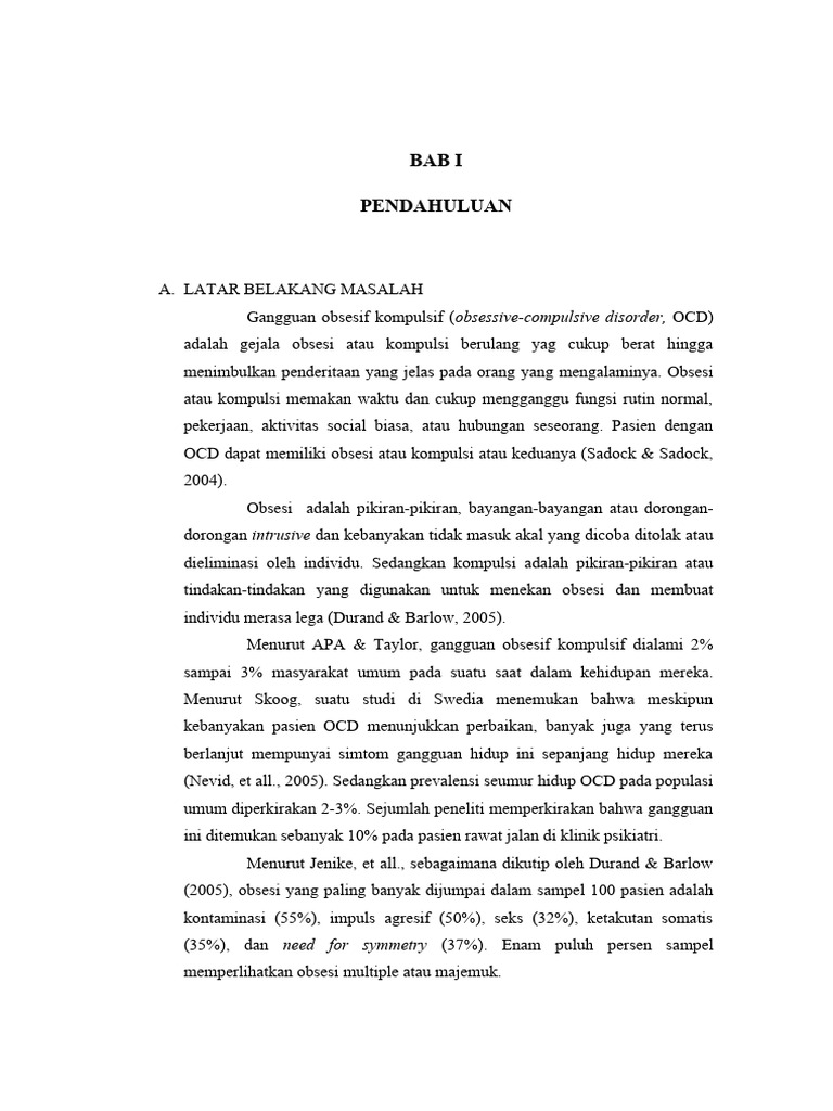 Obsessive Compulsive Disorder | PDF | Pengembangan Diri