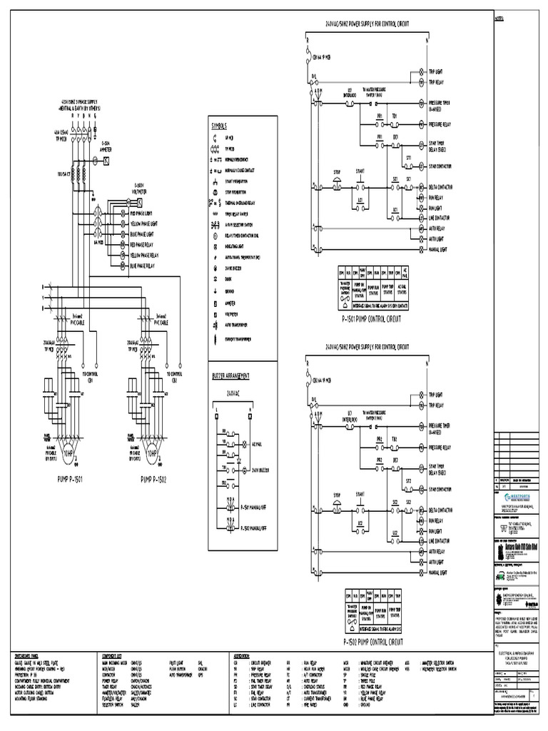 Electrical and Wiring Diagram For Jockey Pump | PDF