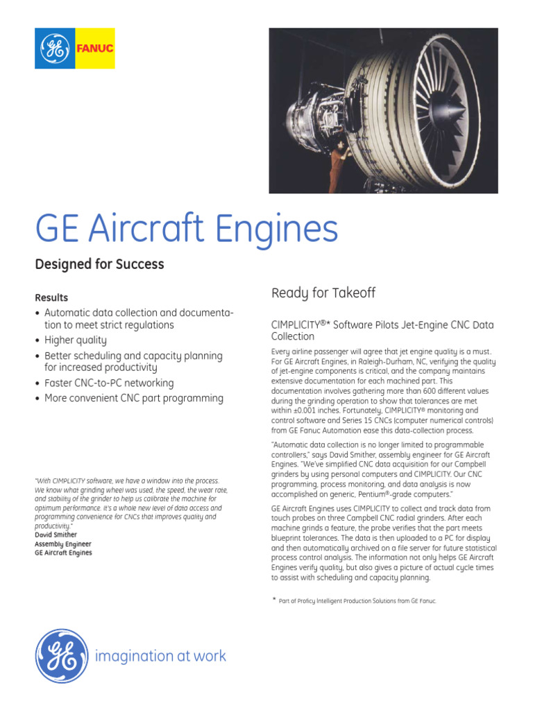 Gef appbriefGEAircraft | PDF | Numerical Control | Personal Computers