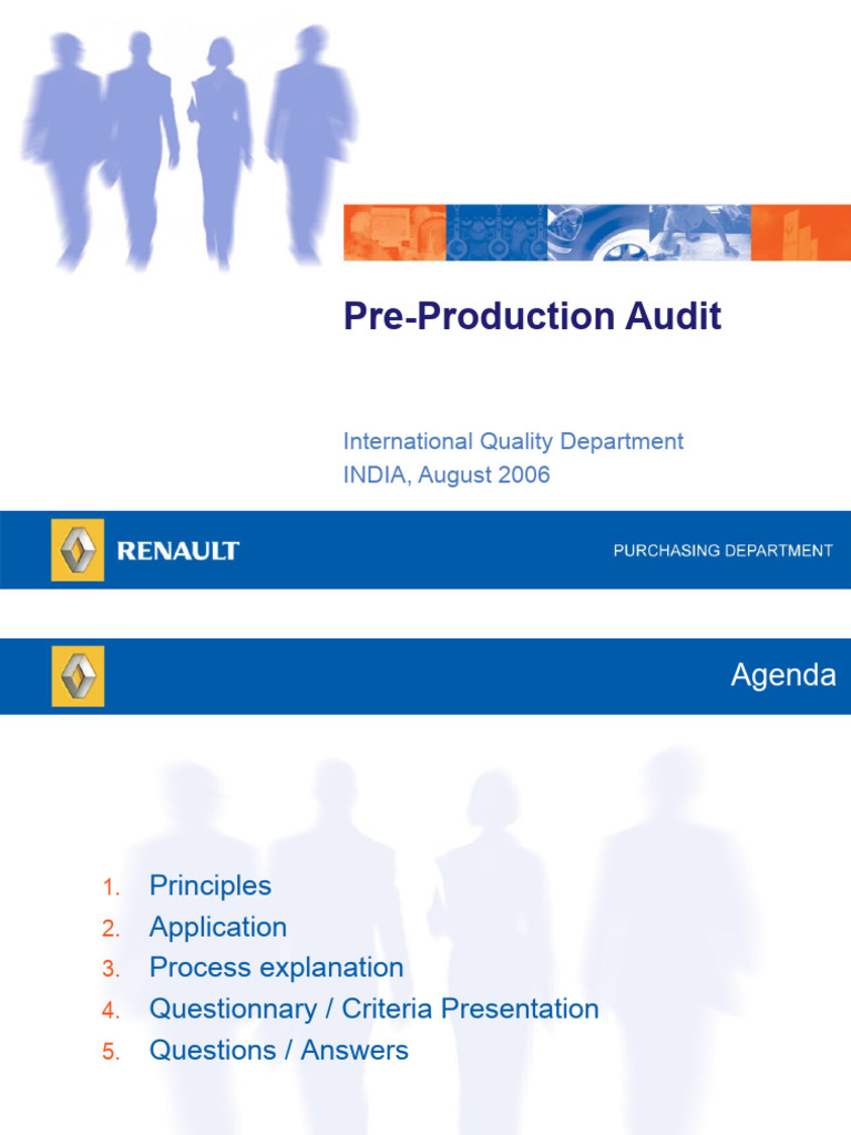 Pre-Production Audit Presentation | Download Free PDF | Audit | Business
