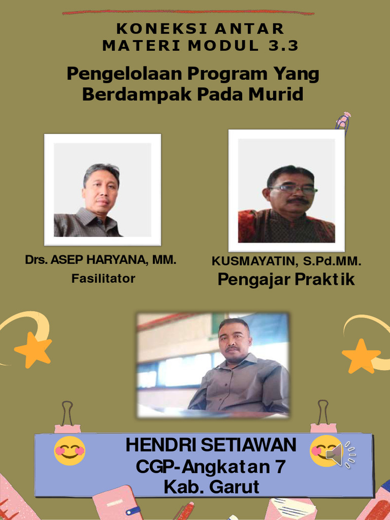 Koneksi Antar Materi Modul 3.3. - Hendri Setiawan | PDF