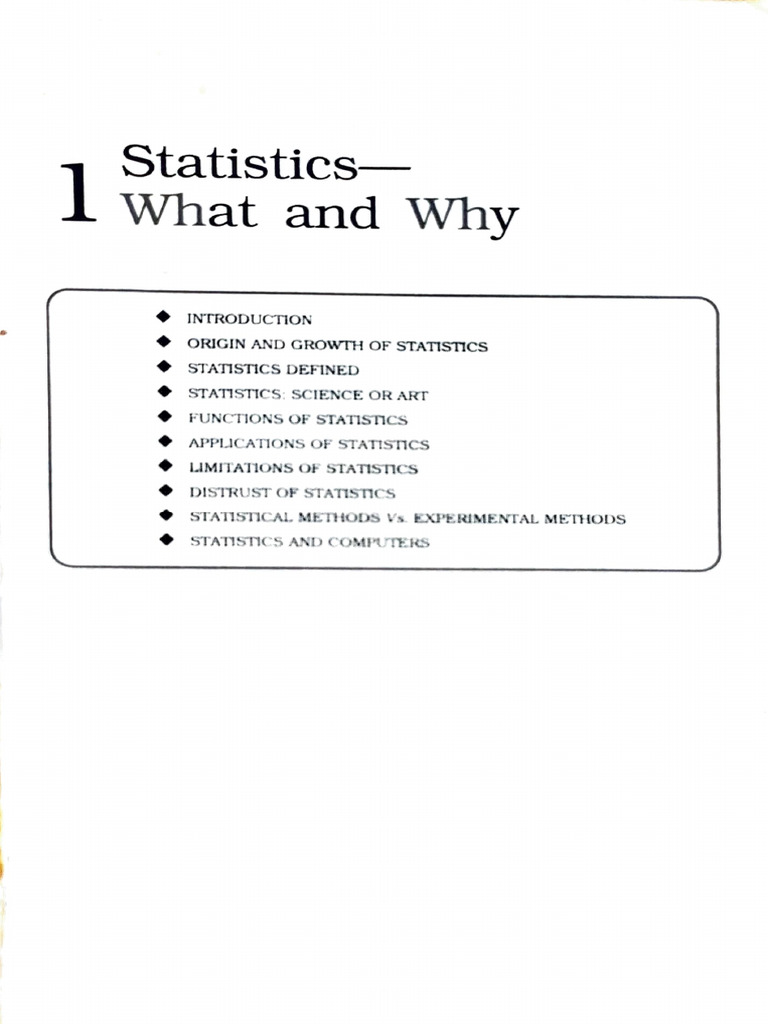 01-Statistics - What and Why | PDF