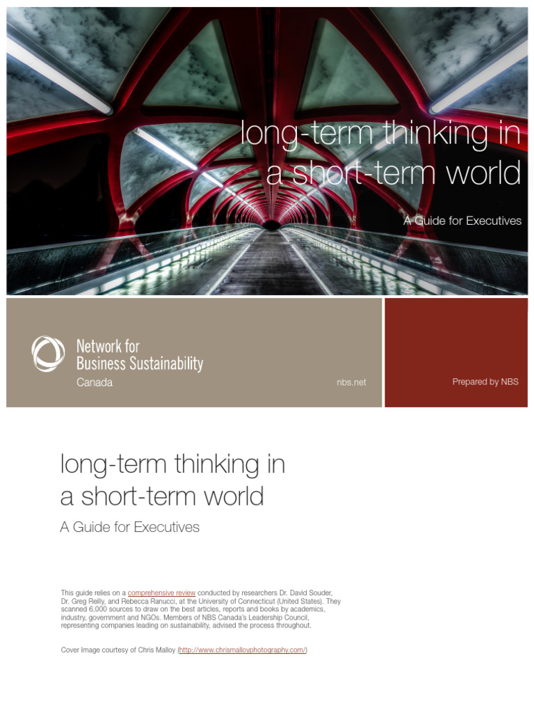 CLASS 17 - 18 - NBS-Long-Term-Thinking | PDF | Incentive | Sustainability