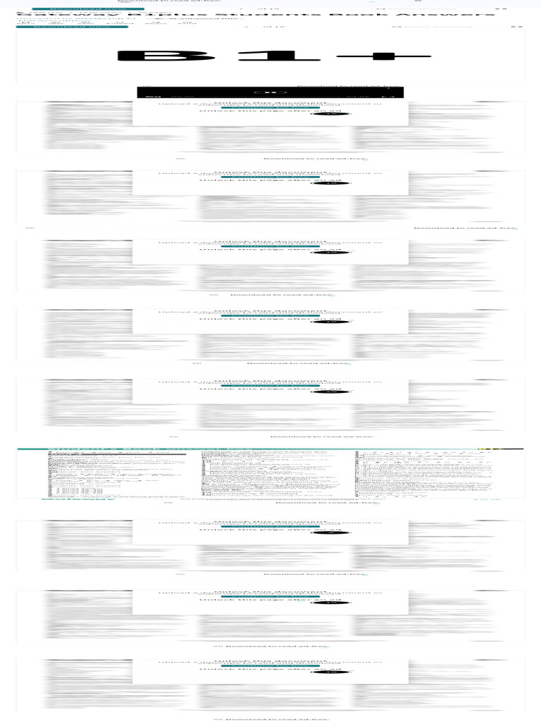 Gateway B1plus Students Book Answers PDF 4 | PDF