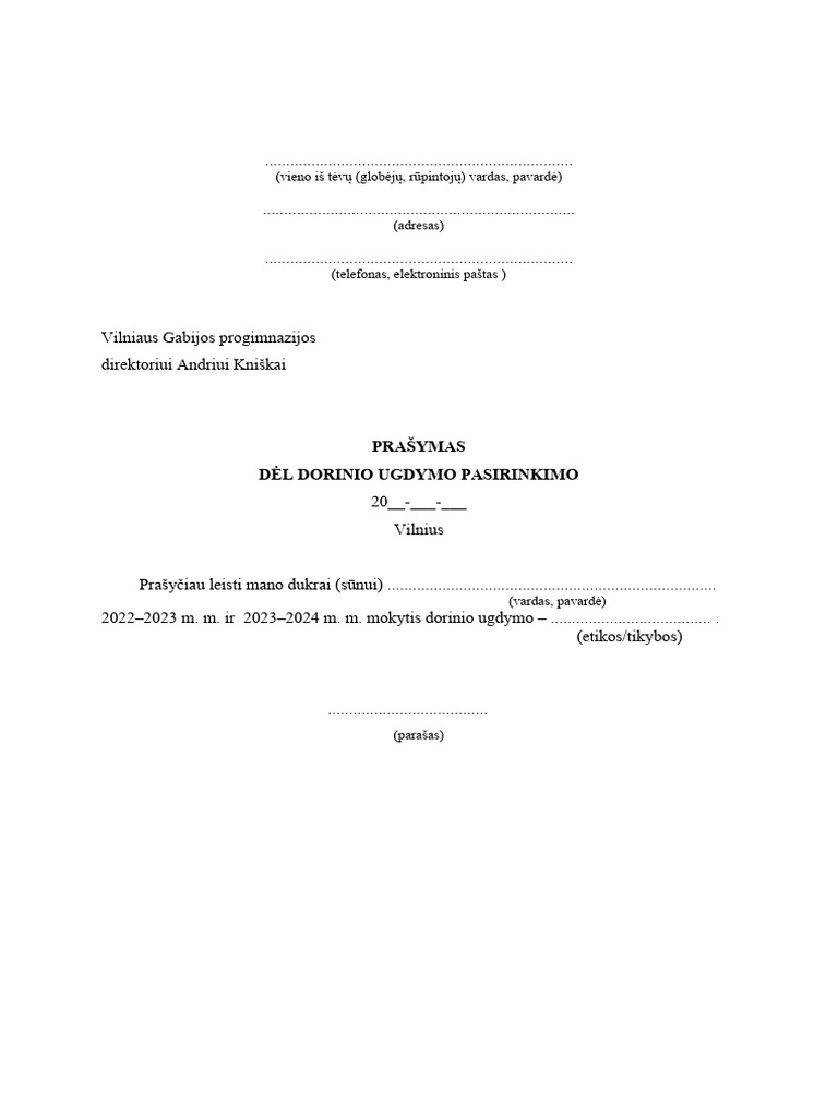Prasymo Forma Etika Tikyba | PDF