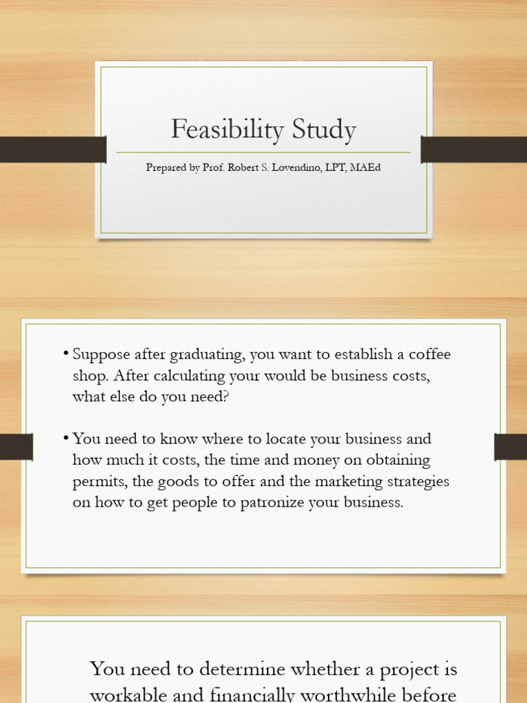Feasibility Study | PDF | Feasibility Study | Marketing