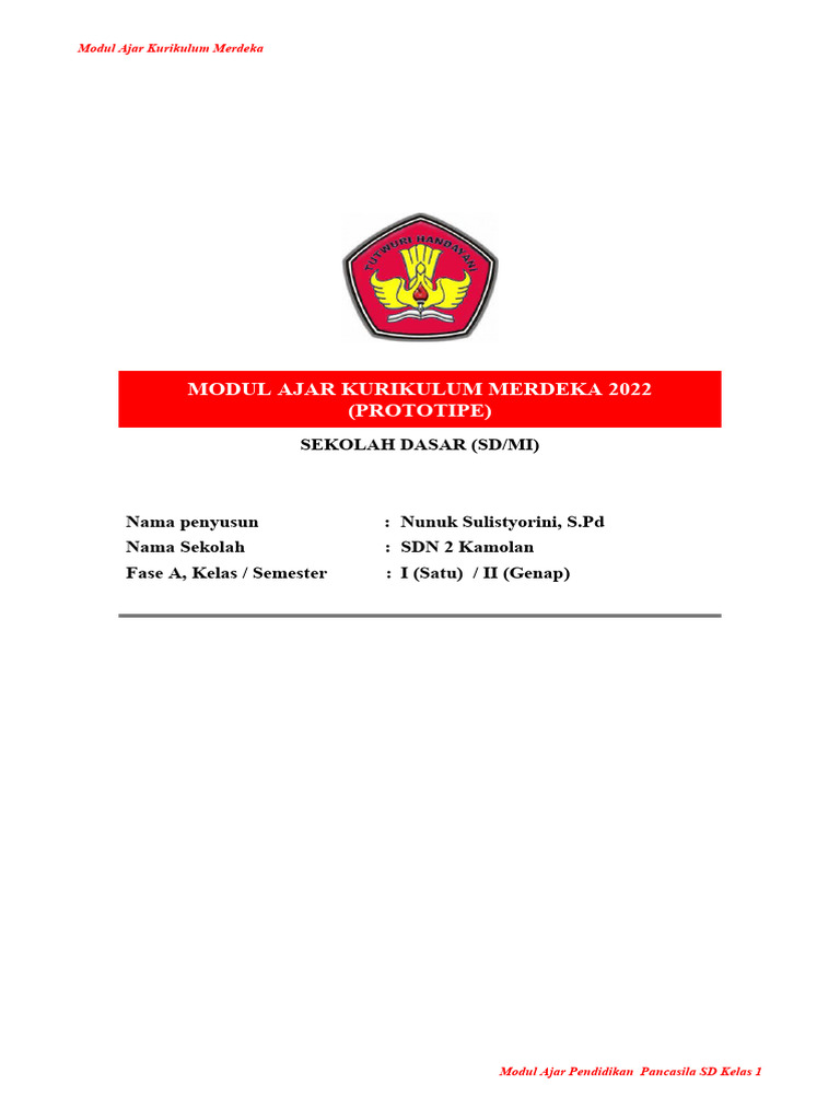 MODUL BAB 4 - Pend. Pancasila Kls 1 | PDF