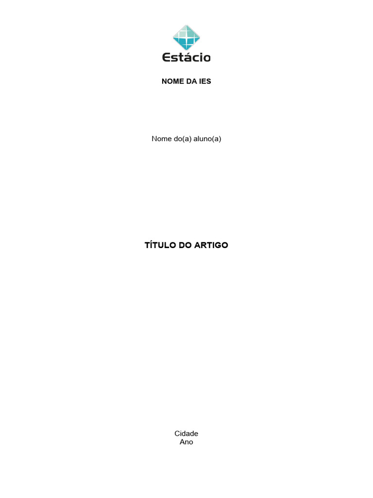 Template - Trabalho de Conclus o de Curso - TCC - 2024.1 | PDF | Abstract (resumo)