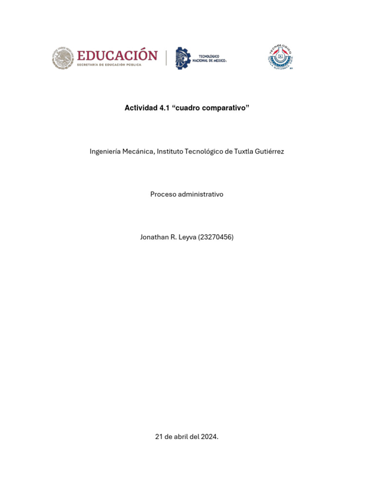 Jonathan Rene Leyva Capito-cuadro Comparativo | PDF | Motivación ...