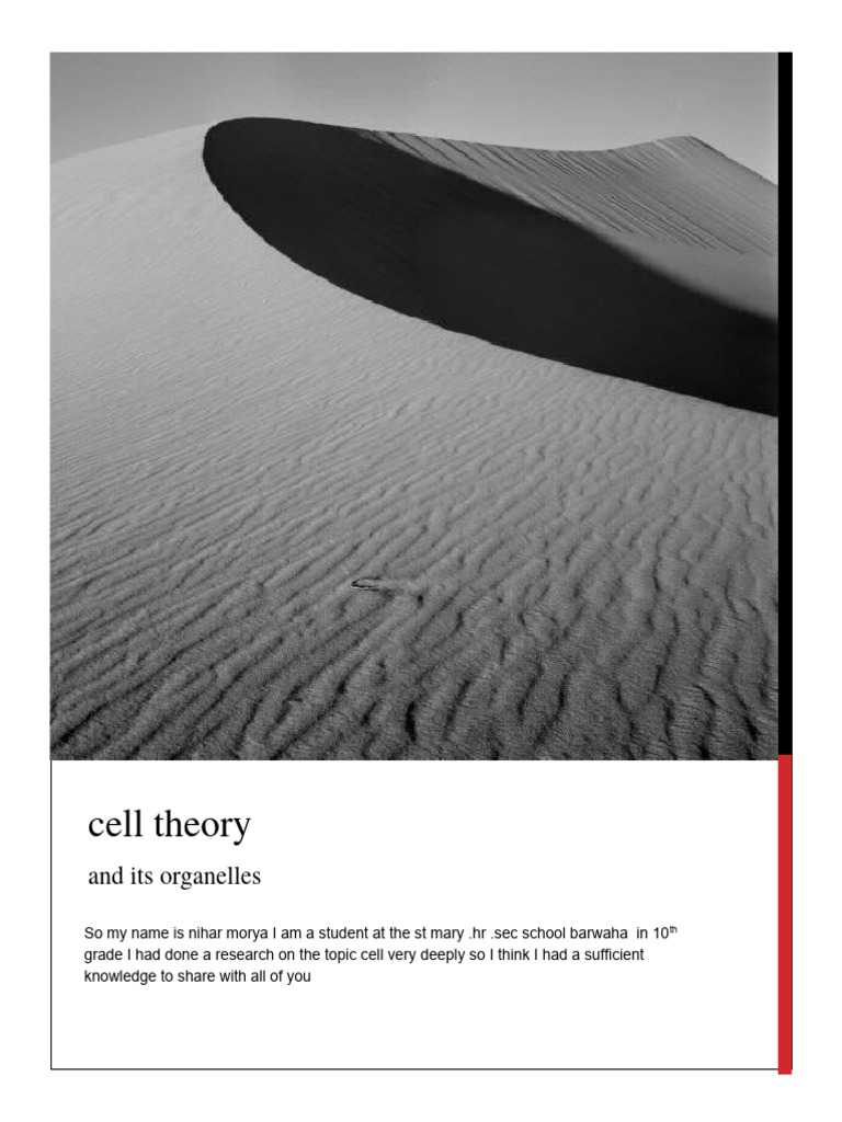 cell theory | PDF | Page Layout