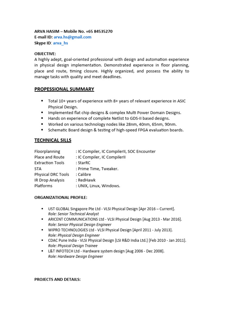 Naukri Arva 8y 0m Pdf System On A Chip Design 