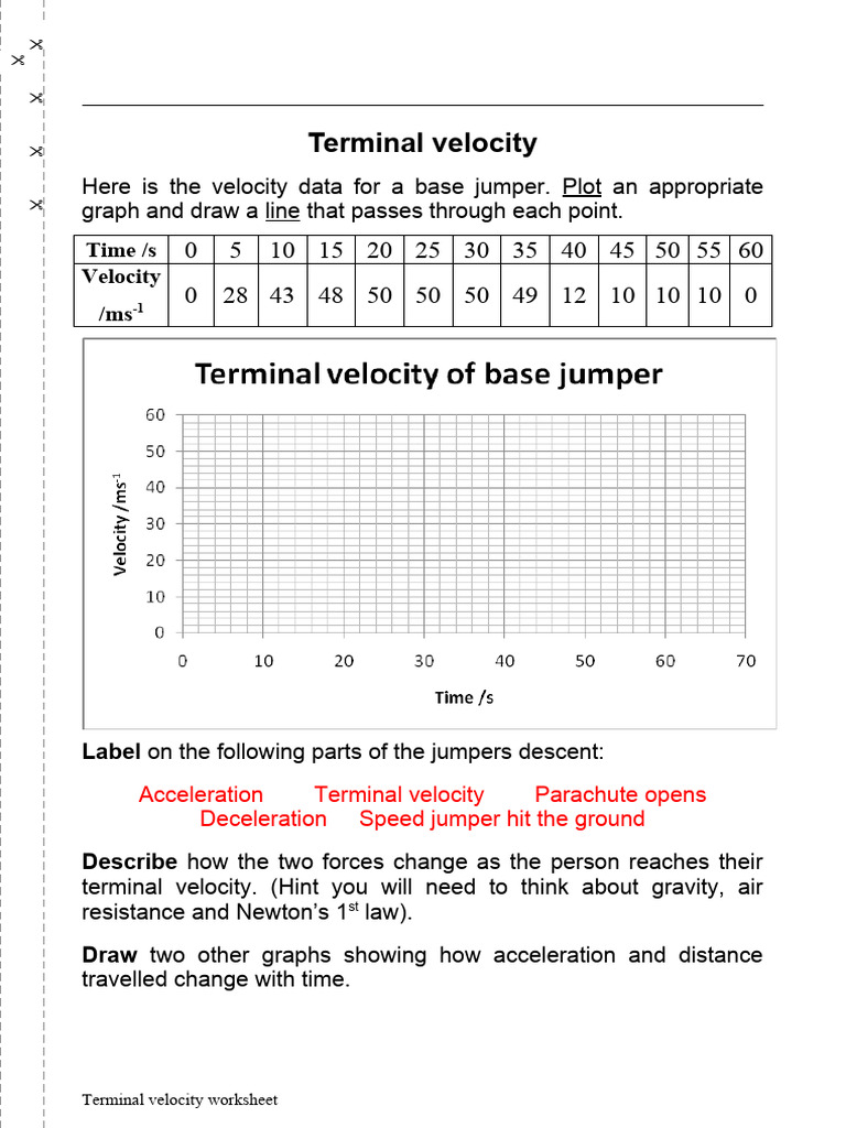 Physics Worksheet: Base Jumping | PDF