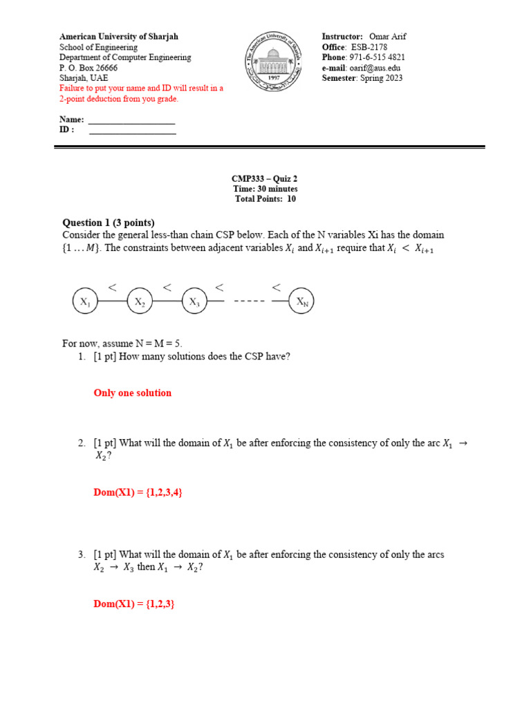 Quiz2 | PDF | Models Of Computation