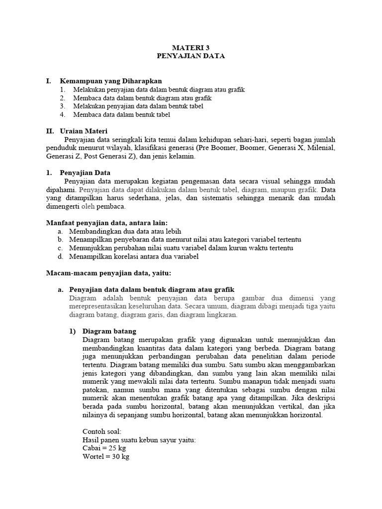 Penyajian Data | PDF